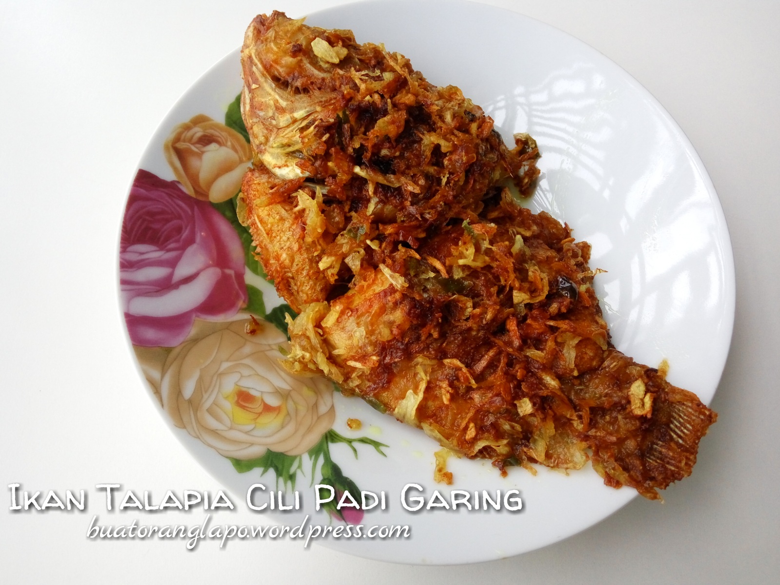 Ikan Talapia Cili Padi Goreng Garing - Buat Orang Lapo